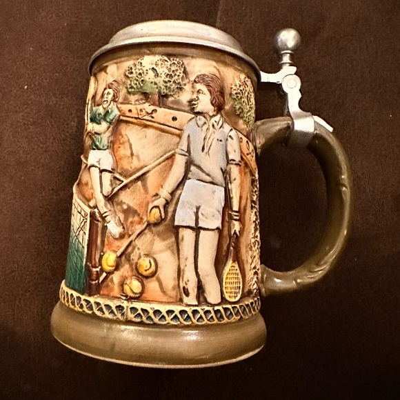 Other | Original Gerz Beer Stein Beer Muggerman Lidded Zinn Beer ...